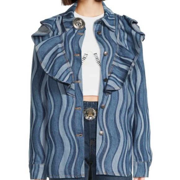 AREA | Jackets & Coats | Nwt Area Sunray Shirtjacket Shacket Size ...